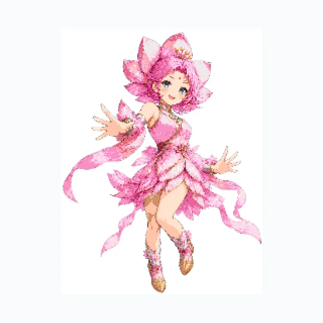 海小棠 Perler Bead Pattern | 200×263 Free Download